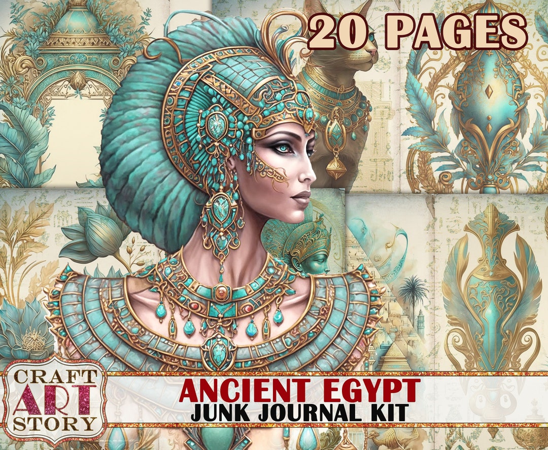 Ancient Egypt Junk Journal Pages,scrapbook Printables Digital Papers - Etsy