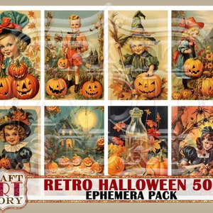 Vintage 50s Halloween Ephemera Pack (digital Download) - Etsy