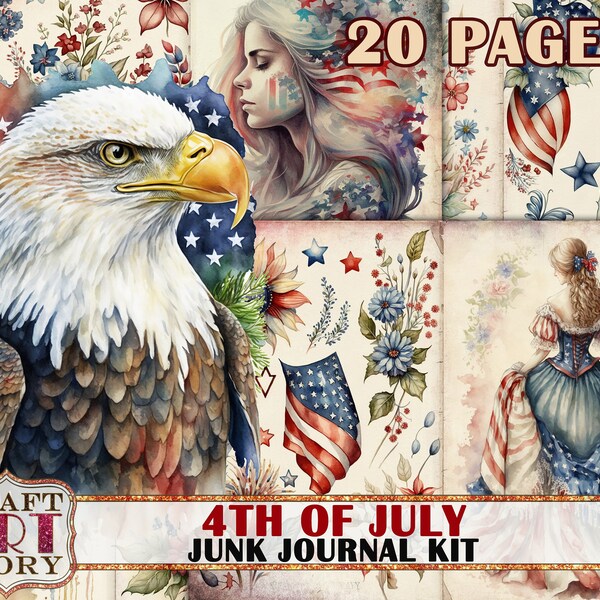 Patriotic Scrapbook - Etsy