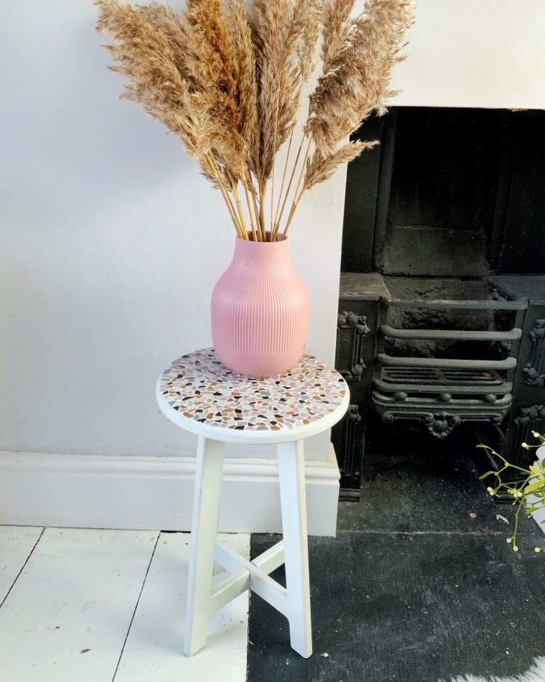 Mosaic Terazzo Stool - Etsy