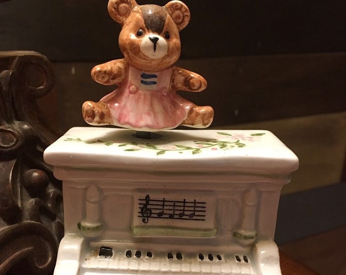 Schmid Vintage Bear Music Box - Etsy
