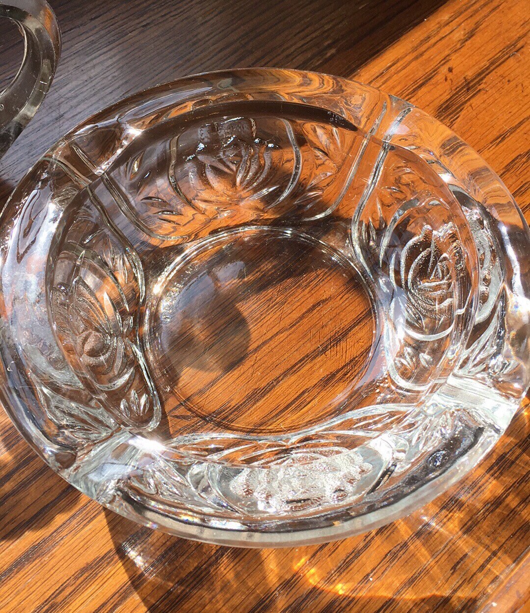 Rose Cut Glass Design Crystal Ashtray - Etsy