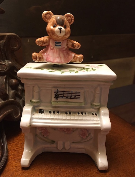 Schmid Vintage Bear Music Box - Etsy