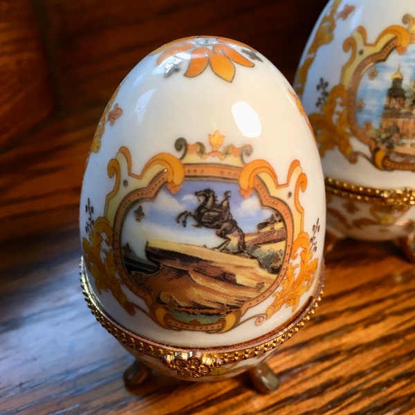 Russian Porcelain Eggs - Etsy