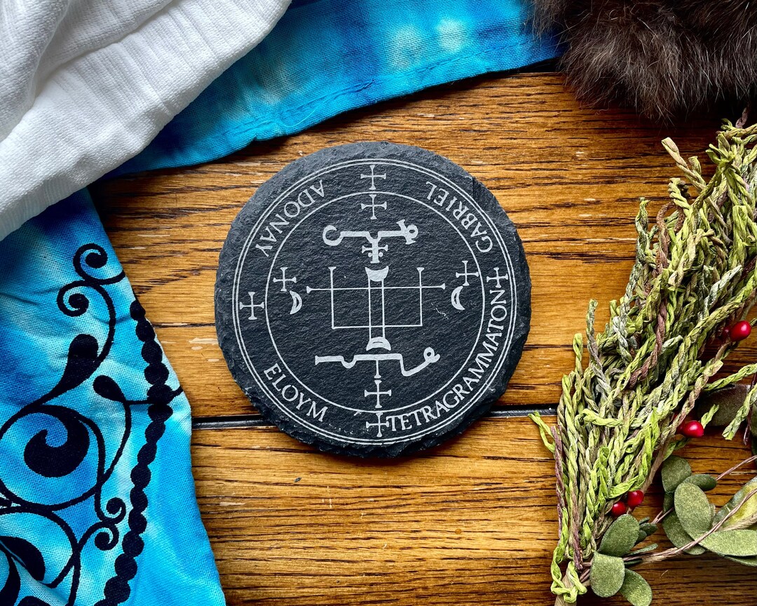 Arch Angel Gabriel Slate Altar Tile Gabriel Devotional Tile - Etsy