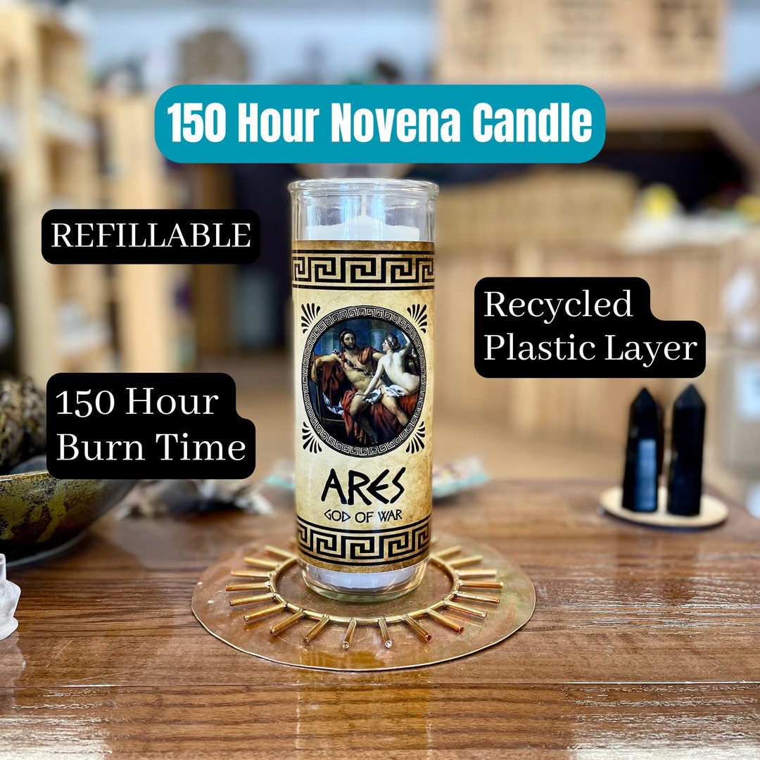 Ares Novena Candle Ares Devotional Candle Altar Decor for Witch Altar ...