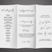Tri-fold Wedding Program Template, Minimalist Ceremony Program, Order ...