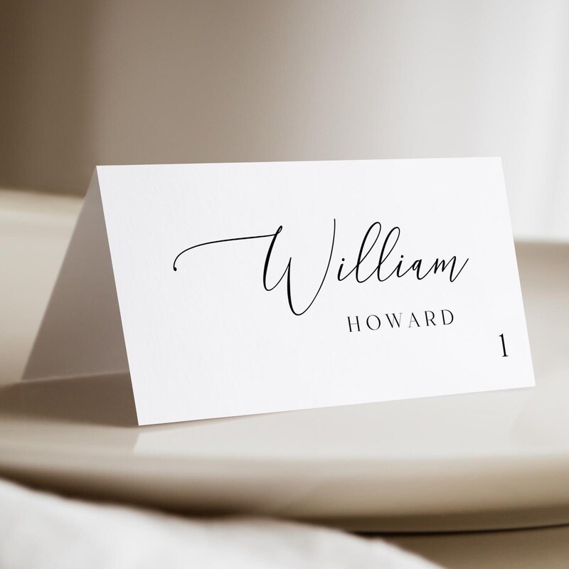 Elegant Place Card - Etsy