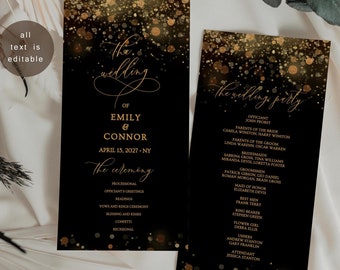 Event Program Templates - Etsy