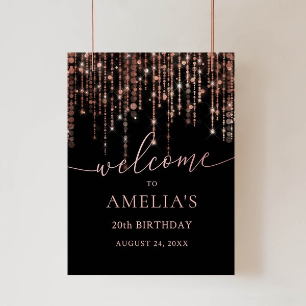 Rose Gold Sign - Etsy