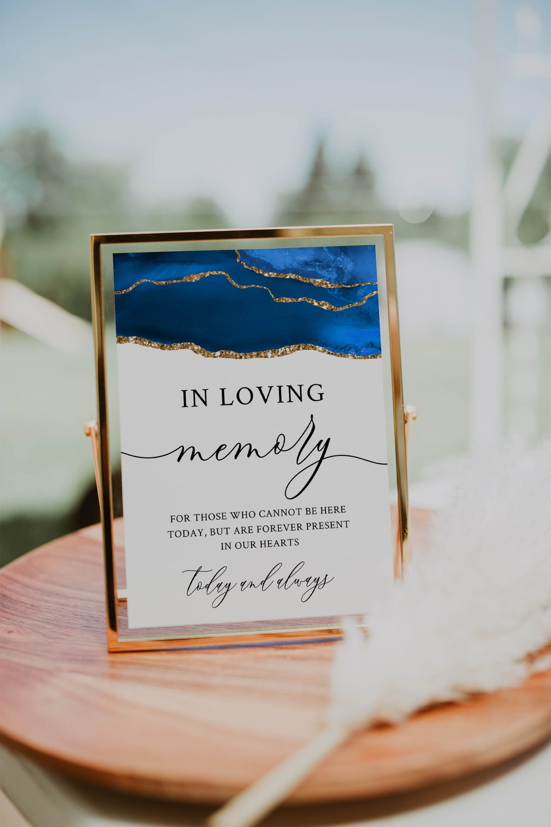 Wedding Memory Table Sign, in Loving Memory Sign, Wedding Memory Sign ...