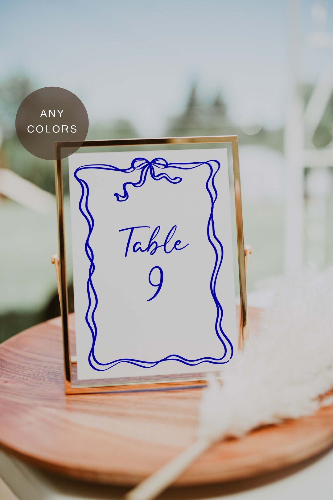 Any Colors, Table Number Sign, Reception Sign, Wedding Table Number ...