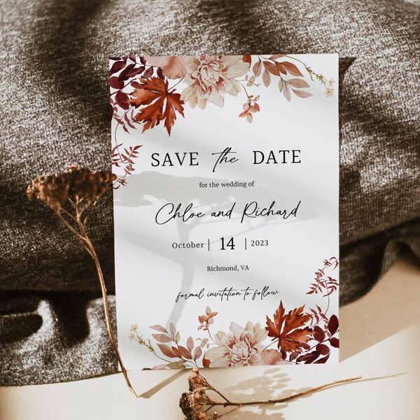 Fall Save the Date - Etsy