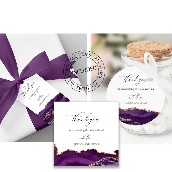 Purple Tags - Etsy