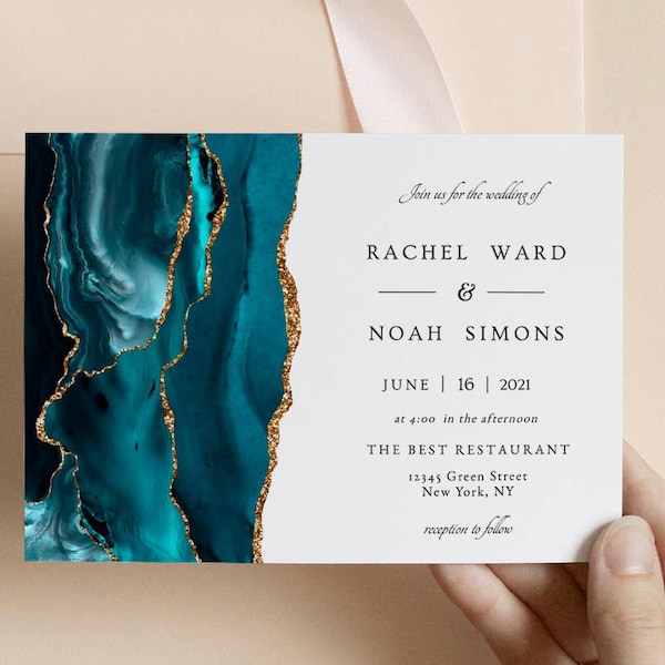 Invitation Turquoise - Etsy