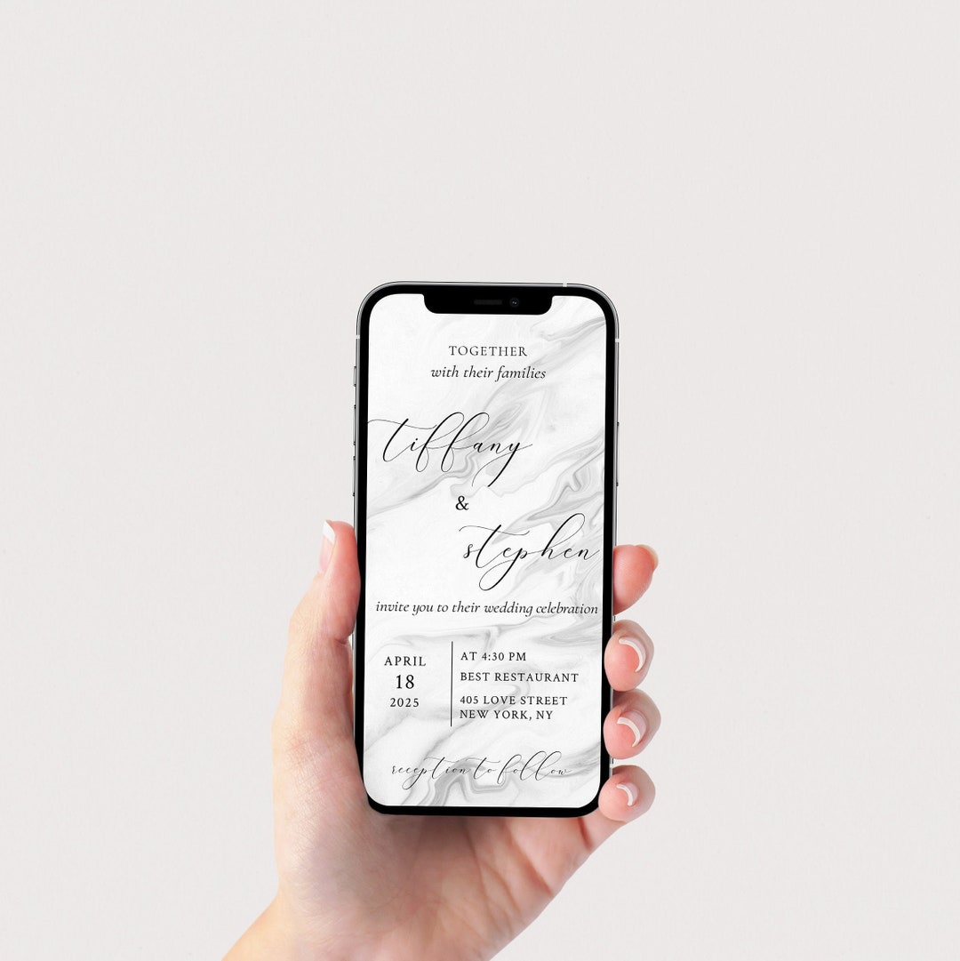 Wedding Digital Invitation Template Electronic Invitation Text Message ...