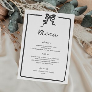 Menu Template, Any Colors, Hand Drawn, Handwritten, Whimsical, Scribble ...