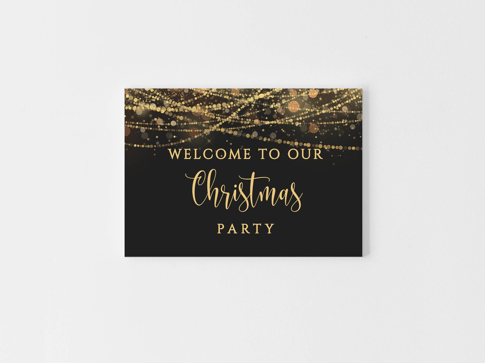 Welcome Christmas Party Sign, Printable Welcome Sign, Christmas Welcome ...