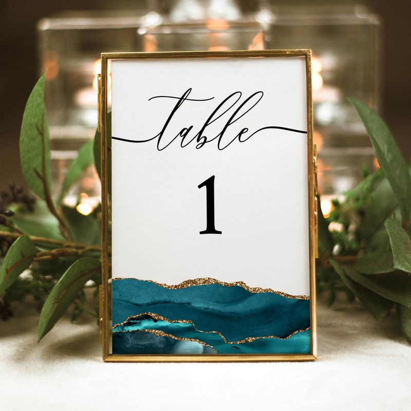 Table Number Cards - Etsy