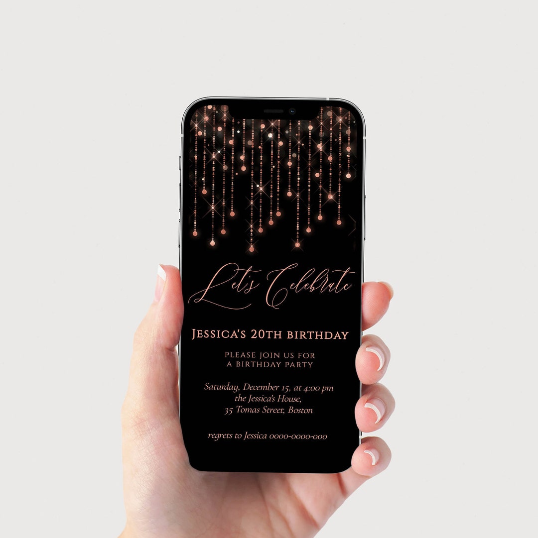 Birthday Invitation, Electronic Birthday Invitation, SMS Birthday ...