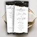 Black and Gold Wedding Program Template, Customize Wedding Program, DIY ...