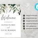 Editable Welcome Sign, Eucalyptus Greenery Welcome Sign, Rustic Welcome ...