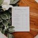 Wedding Menu Selection Card, Menu Choice Card, Wedding Menu Card ...