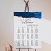 Wedding Seating Chart Royal Blue and Gold, Seating Chart Plan, Seating ...