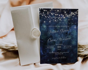 Star Wedding Invitation | Etsy