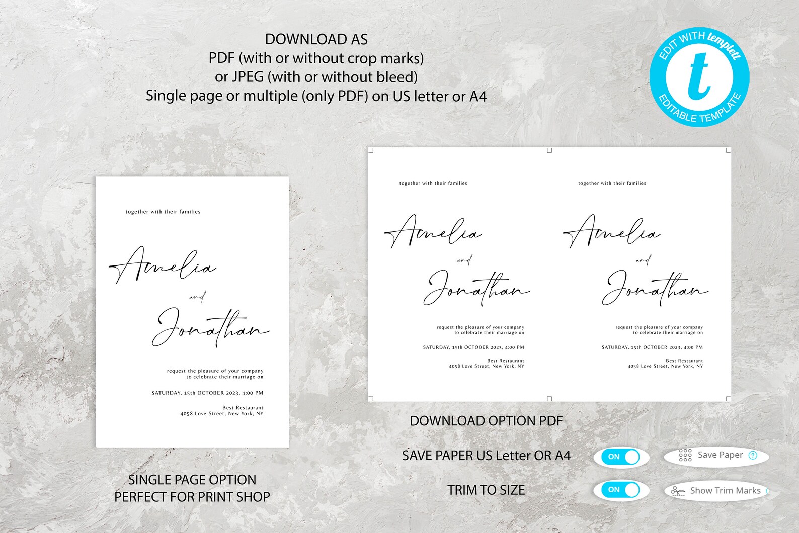 Wedding Invitation QR Code Rsvp Wedding Invitation With Rsvp - Etsy