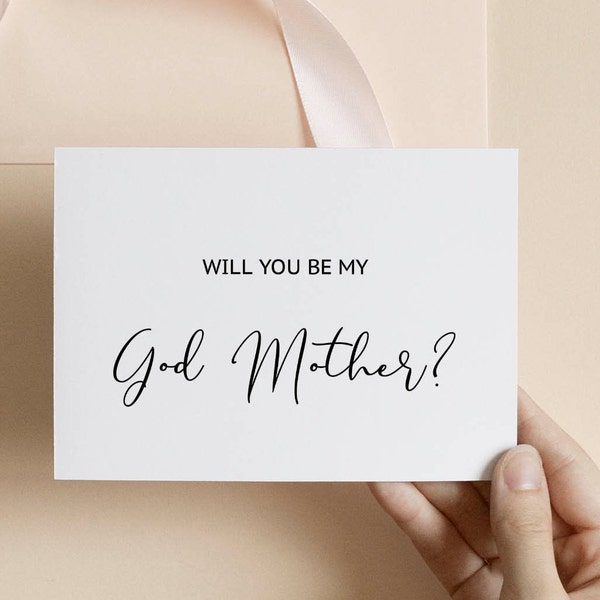 God Mother Proposal Template - Etsy