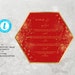 Hexagon Menu Card Template, Menu Cards Dinner Party, Birthday Menu Card ...