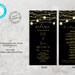 Black and Gold Wedding Program Template, Ceremony Program Template ...