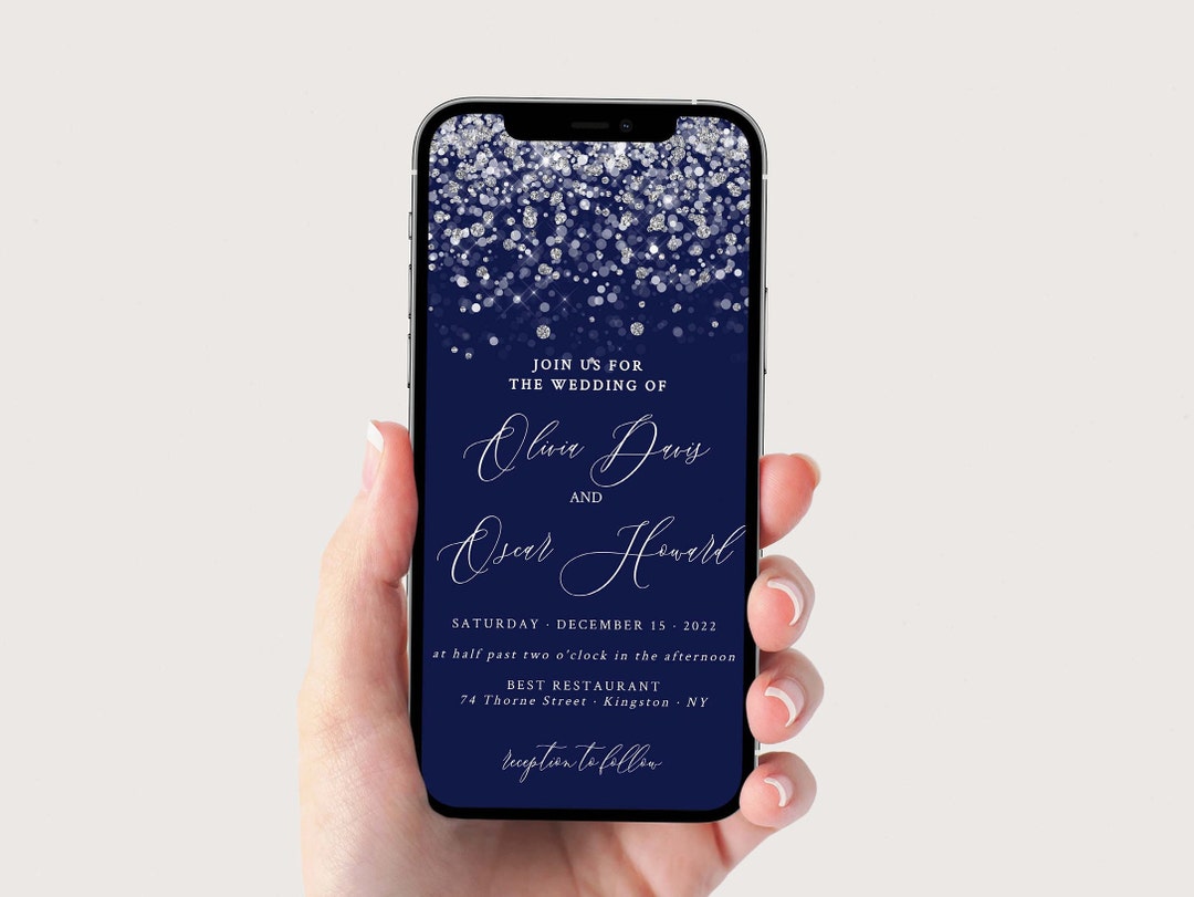 Wedding Invitation Electronic, Digital Wedding Invite, Wedding ...