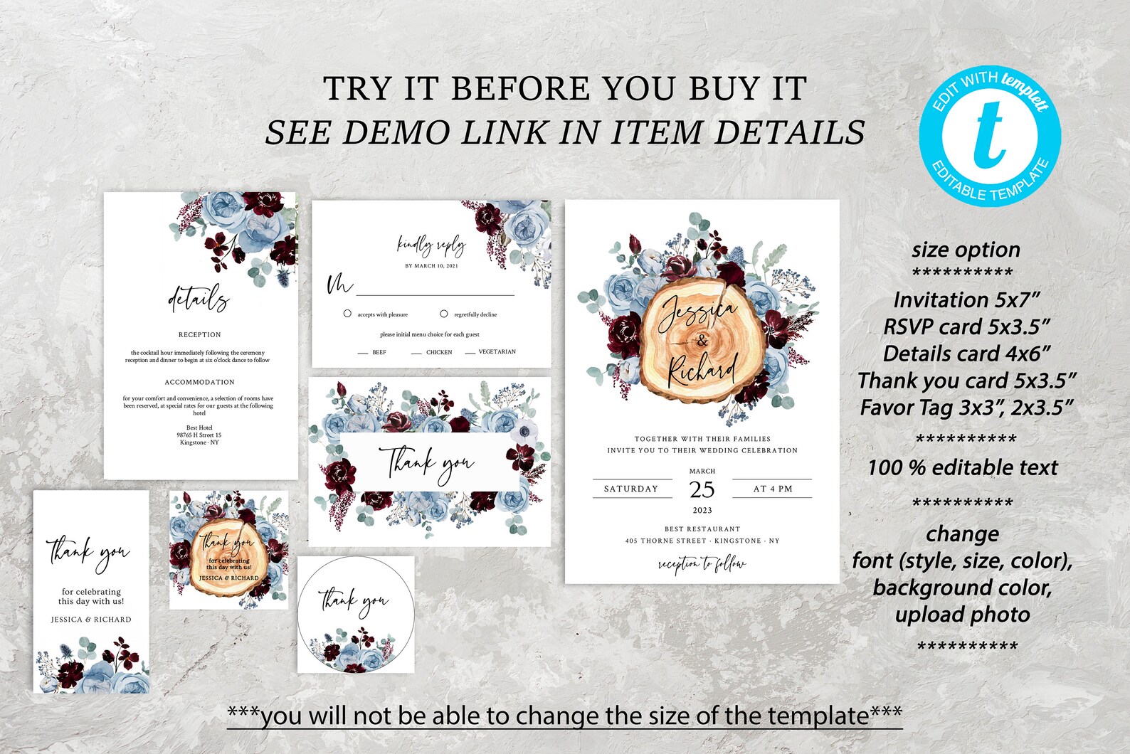 Wedding Invitation Kit Wedding Invitation Suite Wedding | Etsy