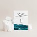 Teal and Silver Table Number Template Table Number Cards for - Etsy