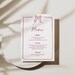 Whimsical Menu Card Editable Template: Doodle, Handwritten Style ...