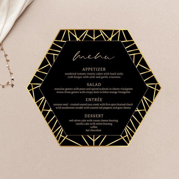 African Wedding Menu - Etsy