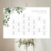 Silver Hexagon Seating Chart, Geometric Seating Chart, Small Seating ...