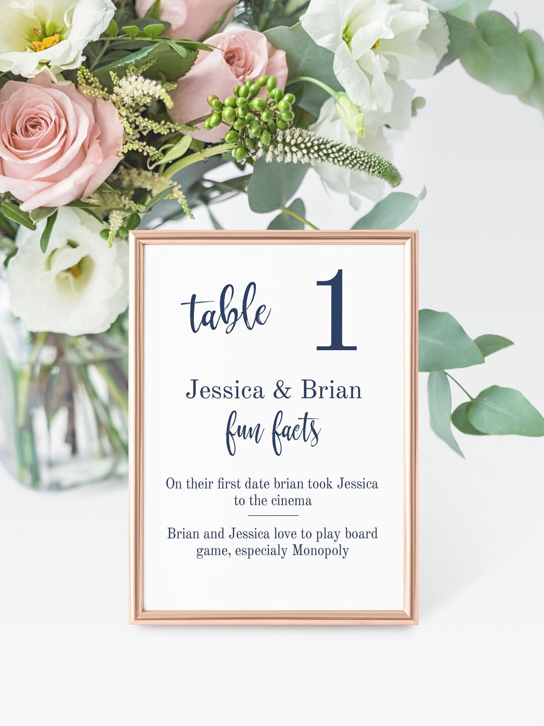 Fun Facts Wedding Cards, Wedding Table Numbers, Did You Know Cards ...