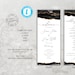 Black and Gold Wedding Program Template, Customize Wedding Program, DIY ...