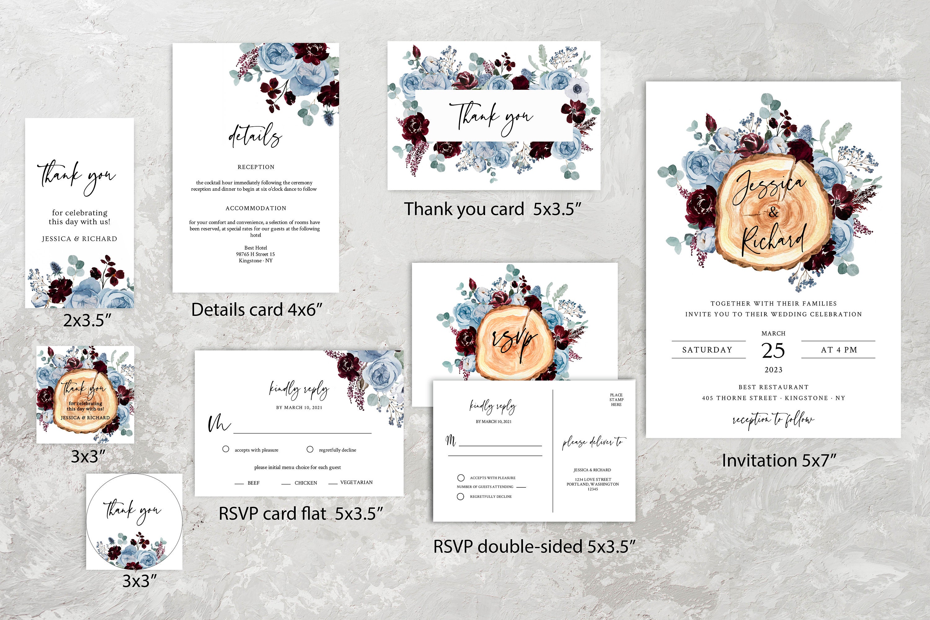 Wedding Invitation Kit Wedding Invitation Suite Wedding | Etsy