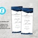 Blue and Gold Wedding Program Template, Trifold Wedding Program ...