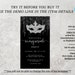 Masquerade Party Invitation Template Masquerade Text Message - Etsy