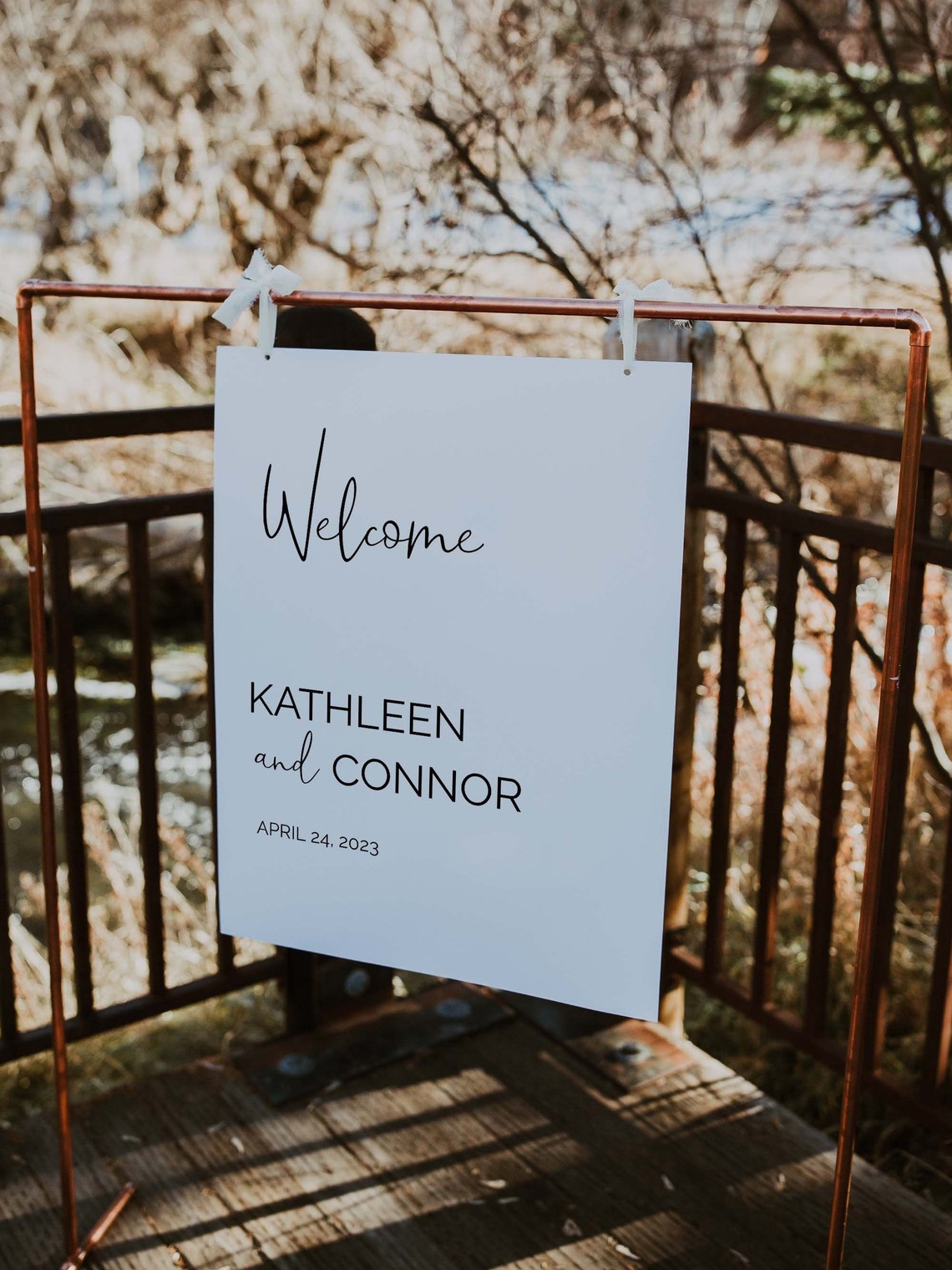 Welcome Wedding Sign Welcome Card Sign Minimalist Welcome - Etsy