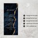 Wedding Menu Blue and Gold, Menu Template Download, Navy Blue Menu Card ...