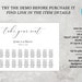 Wedding Seating Chart 20 Tables, Minimalist Seating Chart Template ...