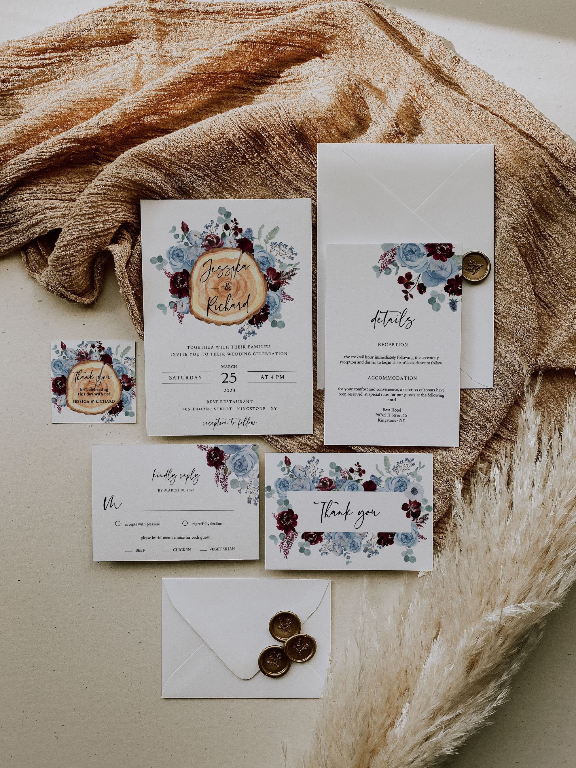 Wedding Invitation Kit Wedding Invitation Suite Wedding | Etsy