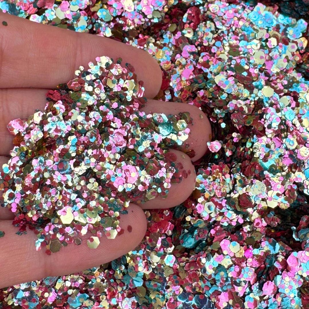 Pansexual Pride Eco Glitter Mix - Secret Garden Biodegradable Face ...