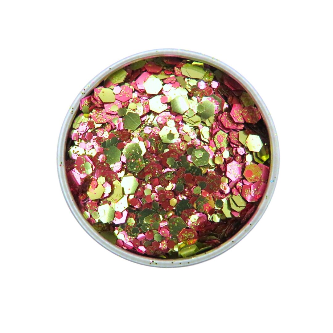 Champagne Party Eco Glitter Mix Face and Body Glitter Gold and Pink ...